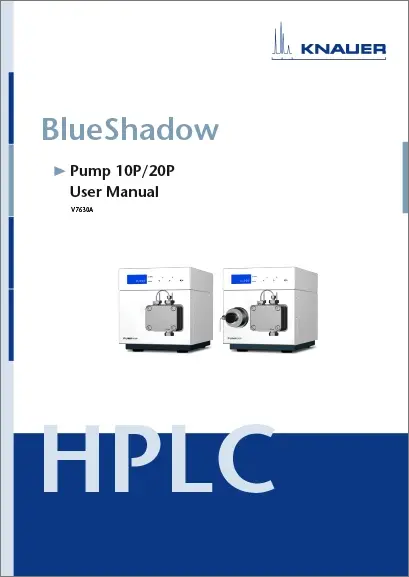 KNAUER Pumps | Manuals & Guides