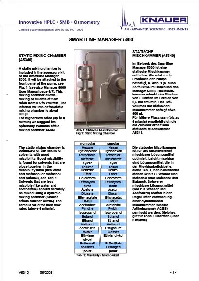 KNAUER Pumps | Manuals & Guides